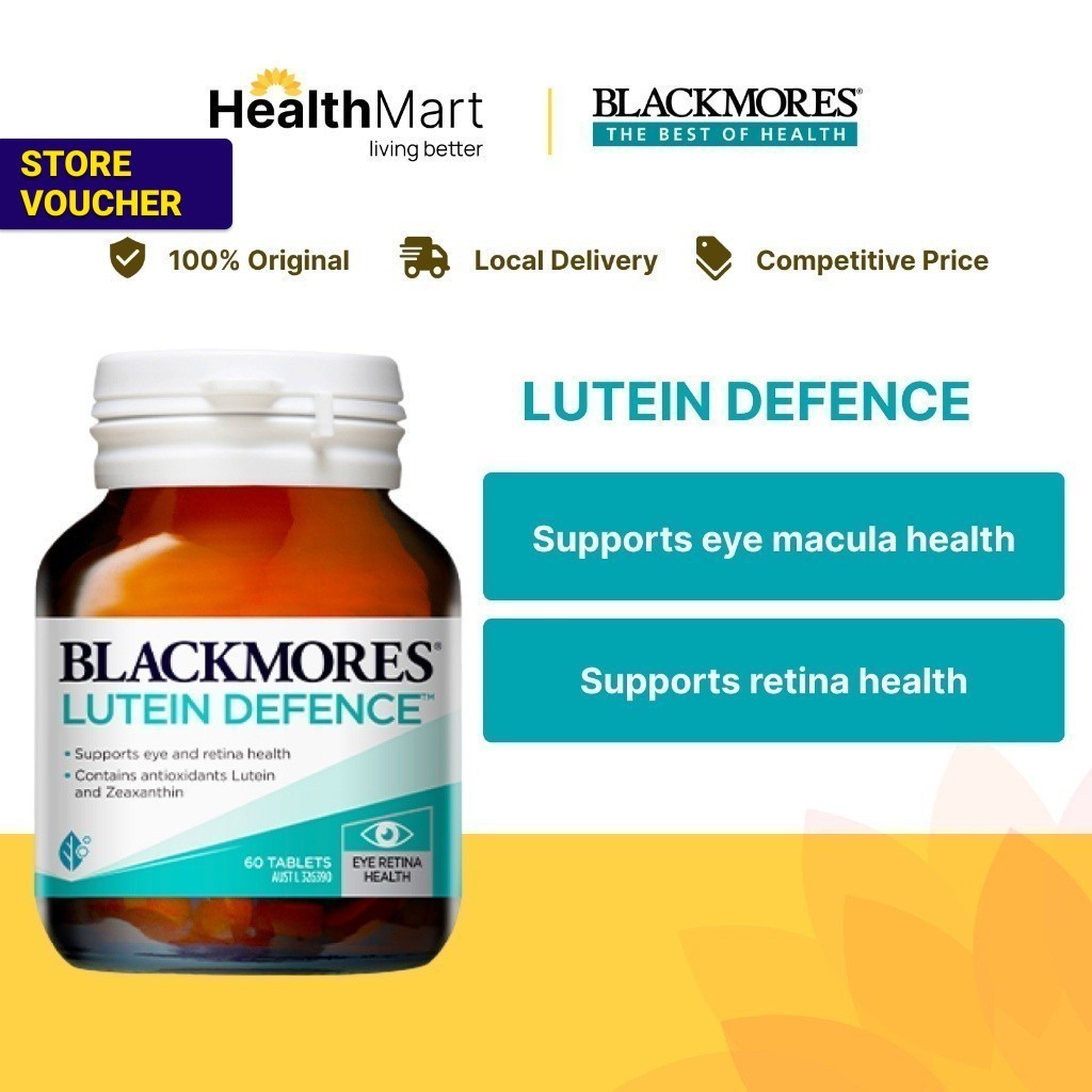 [SG] Blackmores Lutein Defence 60 Tablets (Support Eye Macula and ...