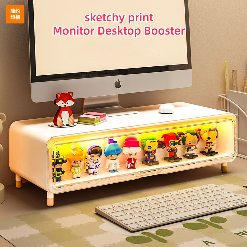 Sketchy Print Computer Monitor Desktop Heightening Rack Desktop Display ...