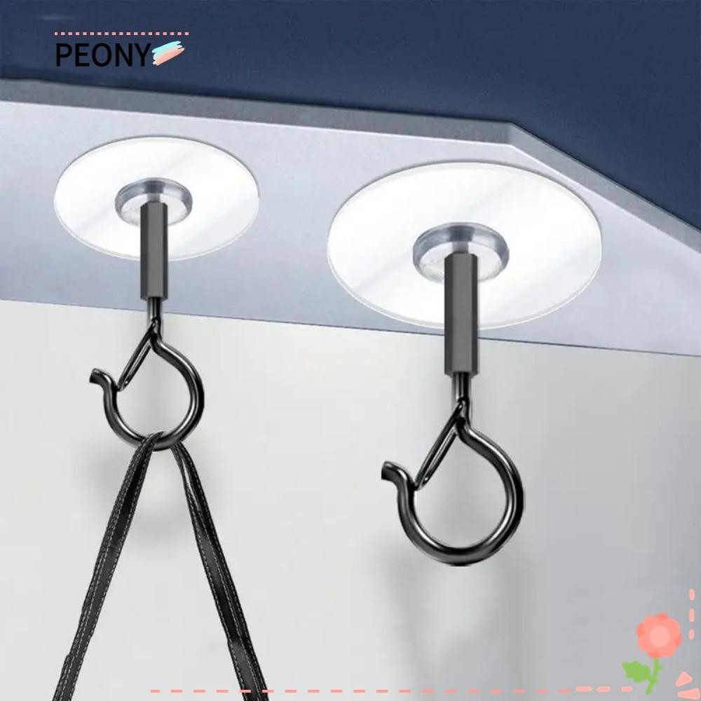 PEONIES 2pcs Wall Hooks, Self Adhesive No-Drill Ceiling Hooks ...