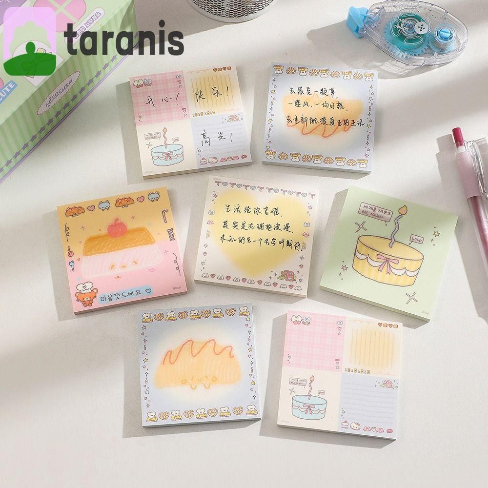 TARANIS Lovely Memo Pad, Square Cute Aesthetic Note Paper, Cartoon ...