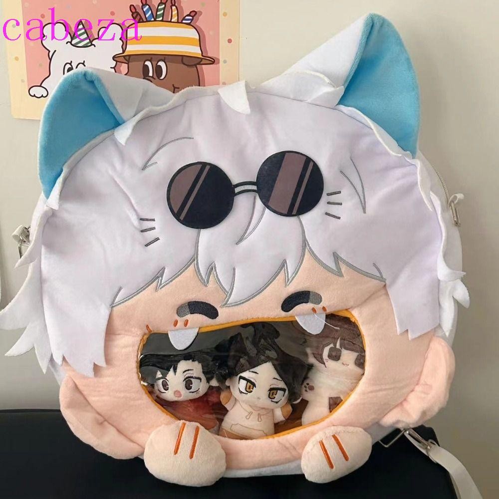 CABEZA Jujutsu Kaisen Bag, Kawaii Transparent Satoru Gojo Itabag, Funny ...