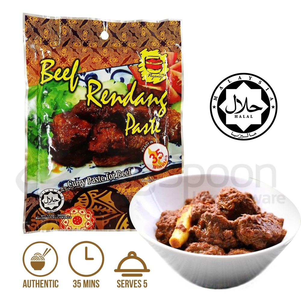 [HALAL] Little Nyonya - Beef Rendang Paste 250g (Beef Free) 干咖喱即煮酱料 Pes ...