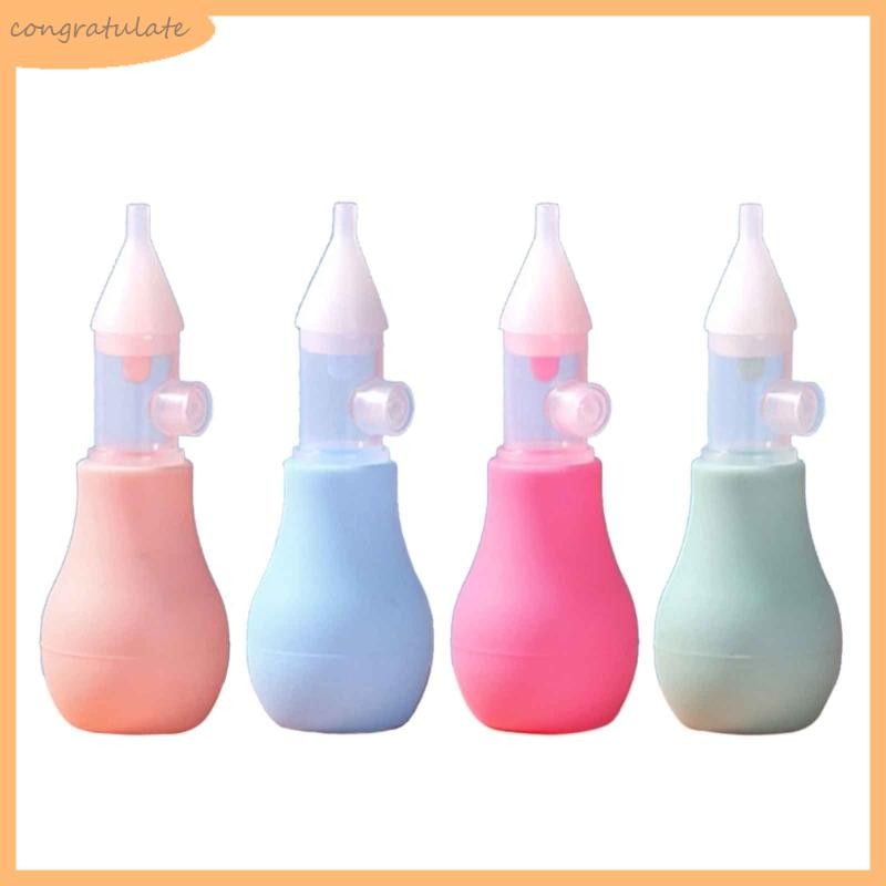 DE Newborn Nasal Aspirator Nose Vacuum Suction Squeeze Nose Aspirator ...