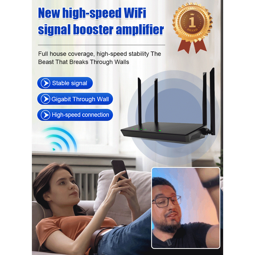 New high-speed wifi signal booster amplifier home router 5g gigabit ...