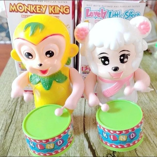 Black Myth Wukong Coil Drum Monkey Pleasant Goat Drum Toy Grandparents ...
