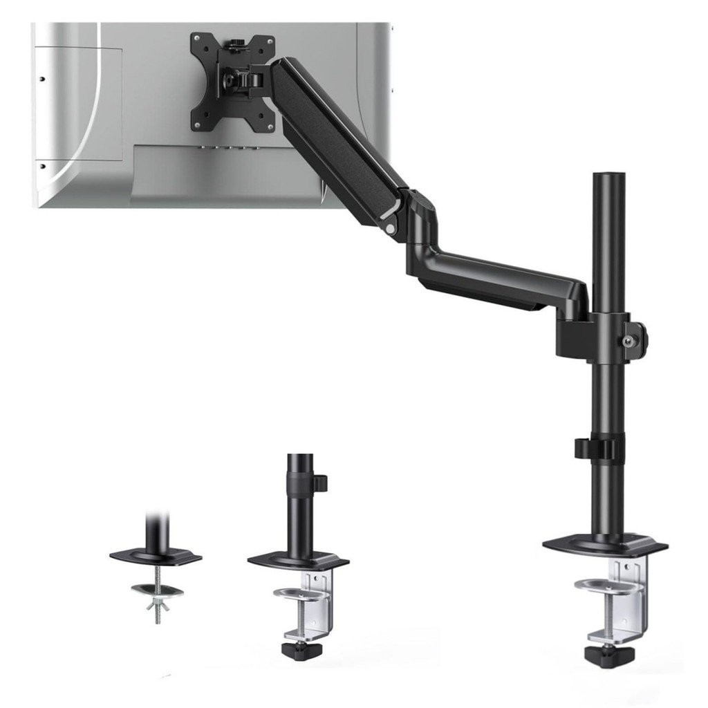 LCD Computer Monitor Stand Extension Swivel Arm Universal Rotating ...
