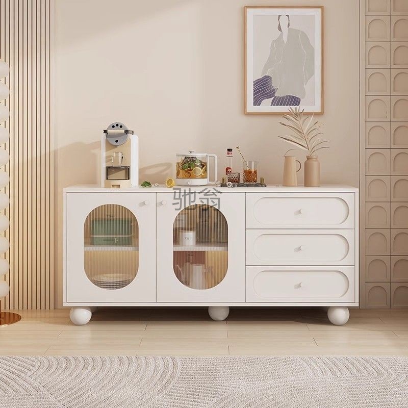 GQ solid wood bucket cabinet, living room storage cabinet, French ...