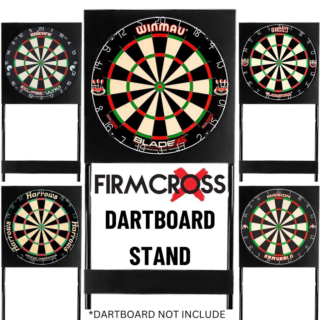 FIRMCROSS DARTBOARD STAND - PORTABLE HEAVY DUTY DART BOARD STAND FOR ...