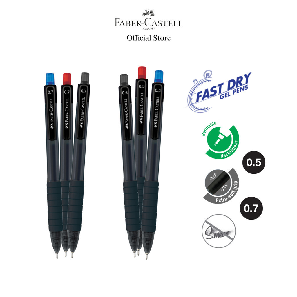 Faber-Castell Fast Gel Z Pen - smooth writing | Shopee Singapore