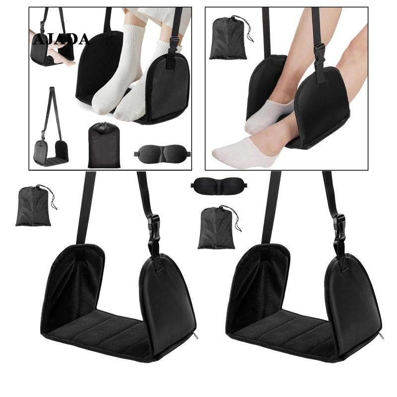 [ Foot Heel Hammock Airplane Footrest Travel Comfortable Foot Rest with ...