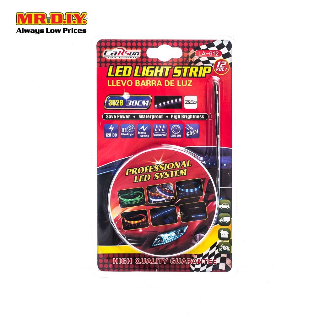 CARSUN 12V 30cm LED Light Strip (White) | Shopee Singapore