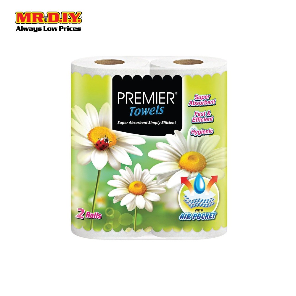 PREMIER Kitchen Towel (2 Rolls X 120 sheets) | Shopee Singapore