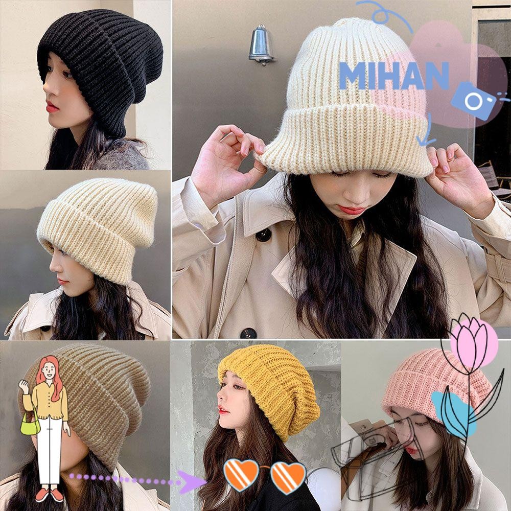 MH Winter Autumn Hats, Multi Colors Woman/Men Knitted Beanies, Solid ...