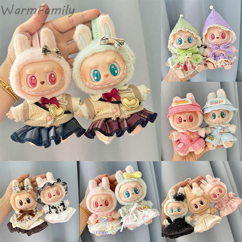 Labubu V2 V1 Doll Clothes Cos Gift Handmade Mini Jumpsuits For Labubu ...