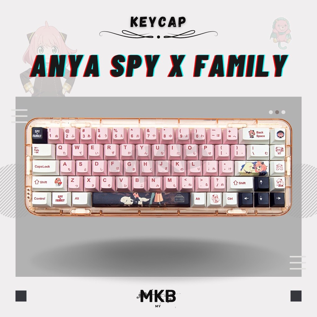 [READY STOCK] Anya Forger Spy X Family Anime PBT Cherry Profile Keycap ...