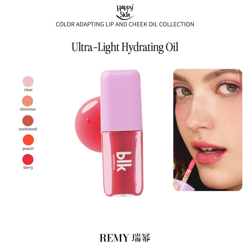 BLK Cosmetics Color Adapting Lip and Cheek Oil ( Ultra-Light Hydrating ...