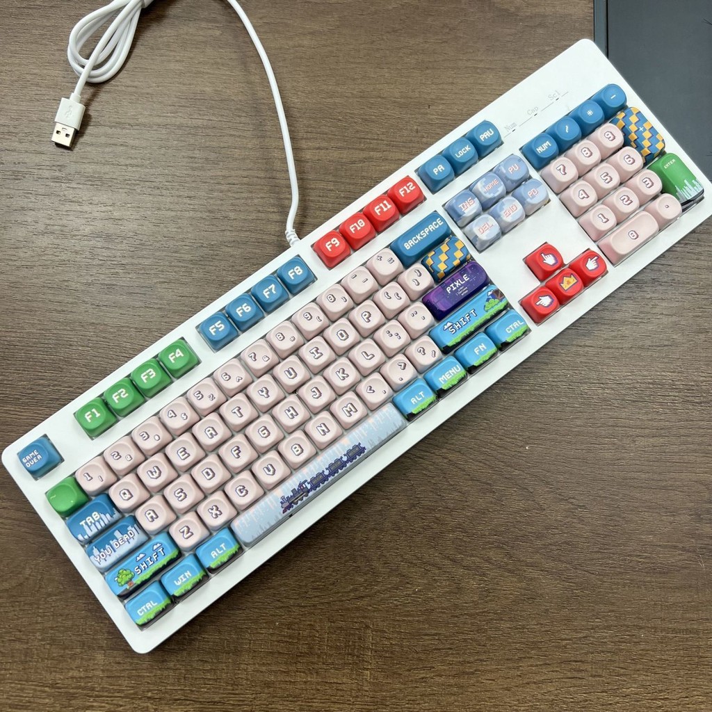 104Key Mechanical Keyboard Plug-in Shaft Full Key without ...