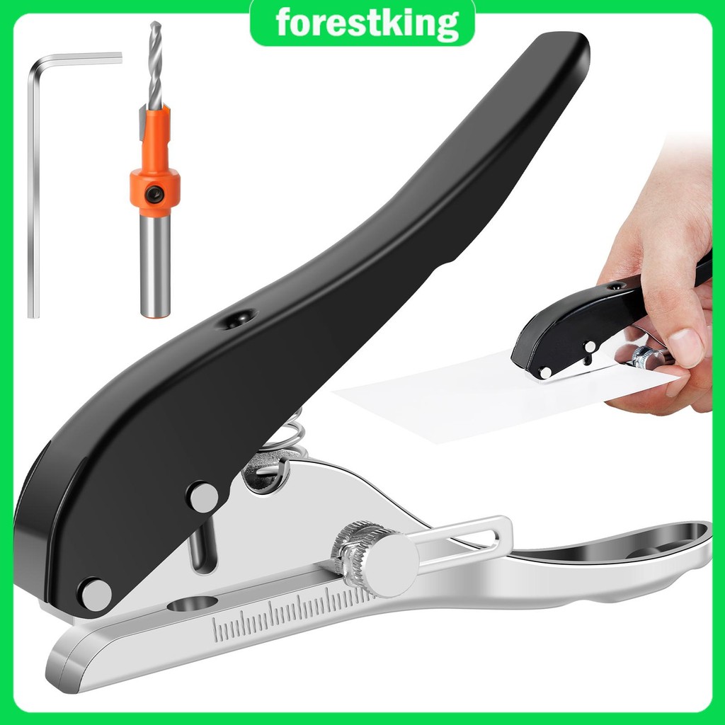 Single Hole Punch 8mm Hole Heavy Duty Hole Puncher Portable Hole Edge ...