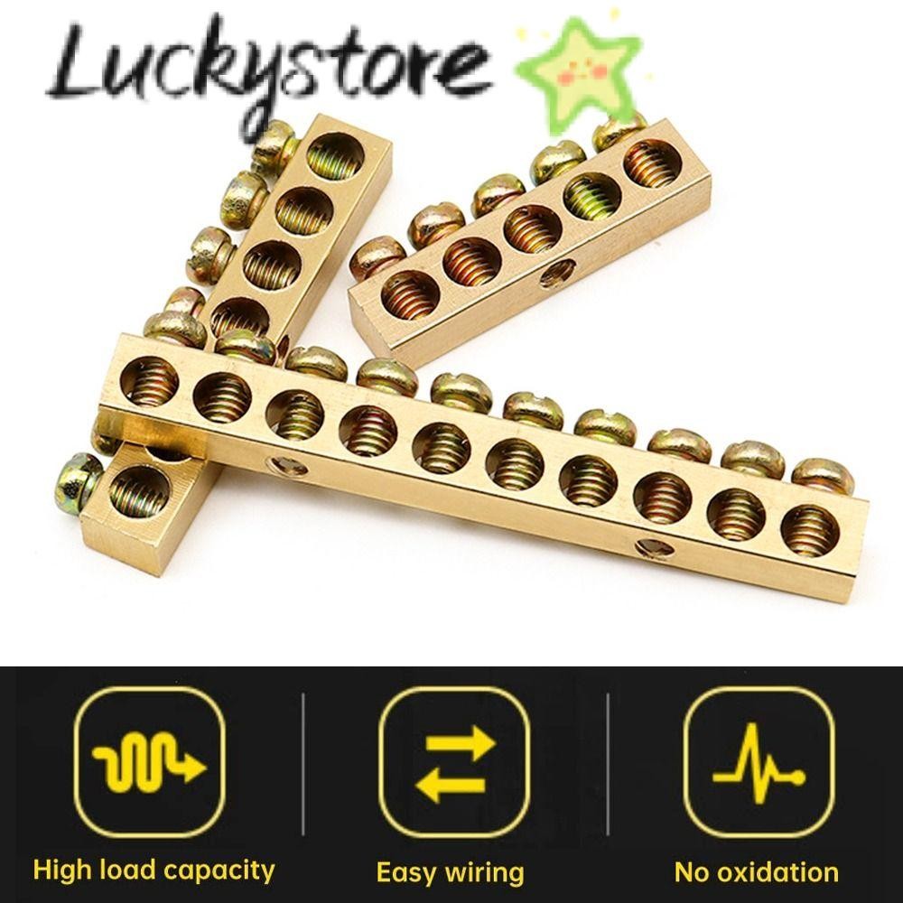 LUCKY Copper Bar Terminal, Multi-specification With Hole Screw Wire ...