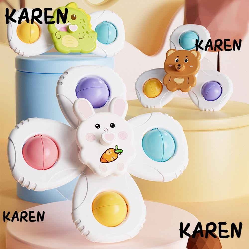 KAREN Spinning Toy, Plastic Suction Cup Fingertip Gyro, Animal Cartoon ...