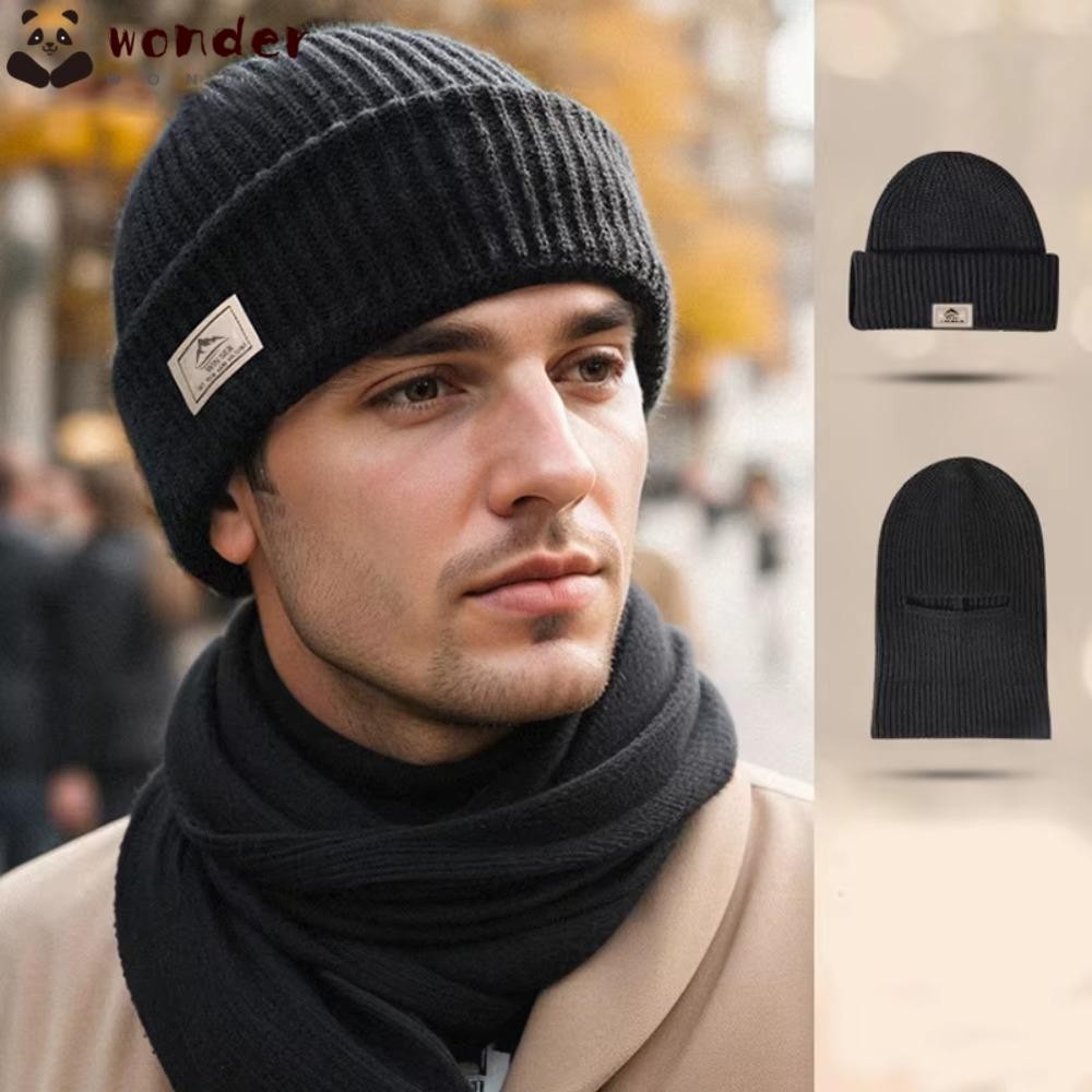WONDER Knitted Hat, Windproof Ear Protection Winter Balaclava Hat, Full ...