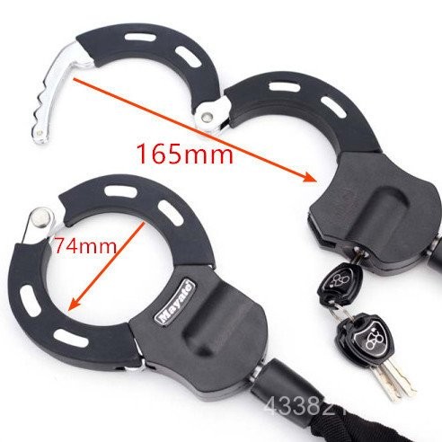 New Handcuff Chain Lock Motorcycle Lock Bicycle Mountain Bike Glass ...