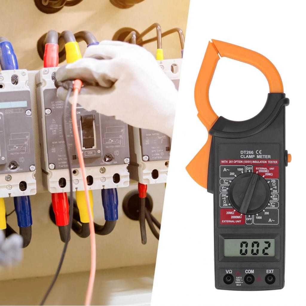 Supergoodsales Compact Digital Clamp Meter Electrical Voltage Tester ...
