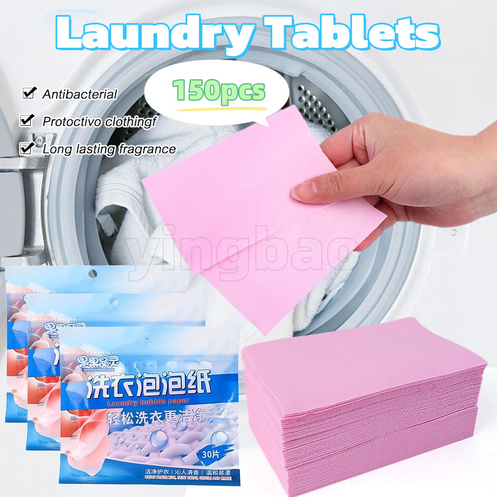 150Pcs Laundry Tablets Concentrated Washing Powder Laundry Soap Washing ...
