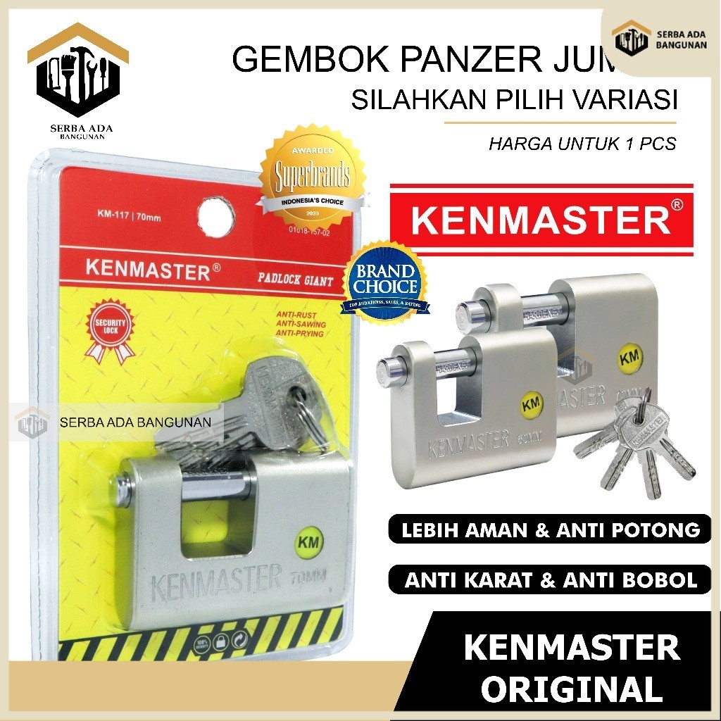 SAB Anti-Theft Panzer Padlock Anti-Cut Jumbo 60mm 70mm Home Shop ...