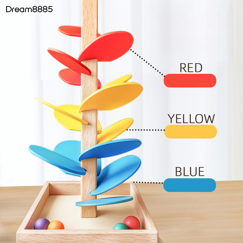 Desktop Sound Tree Wooden Music Tree Toy Musical Run Tree Toy for Kids ...