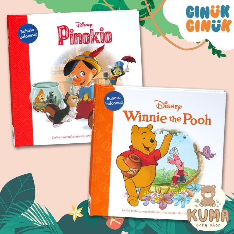 Disney Winnie the Pooh & Pinocchio Story Book (Indonesian - Original ...