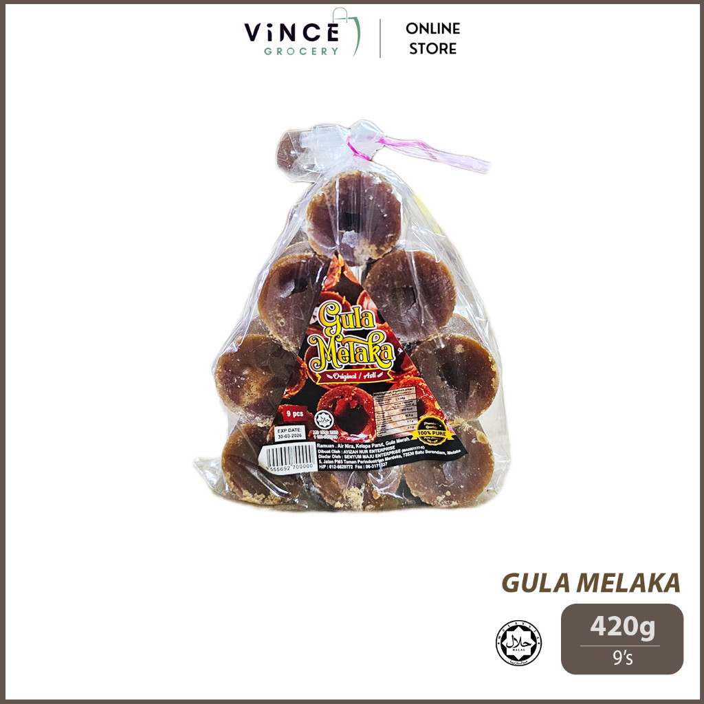 Original Palm Sugar | Gula Melaka Asli | 椰糖 ±420G (9 pcs) | Shopee ...