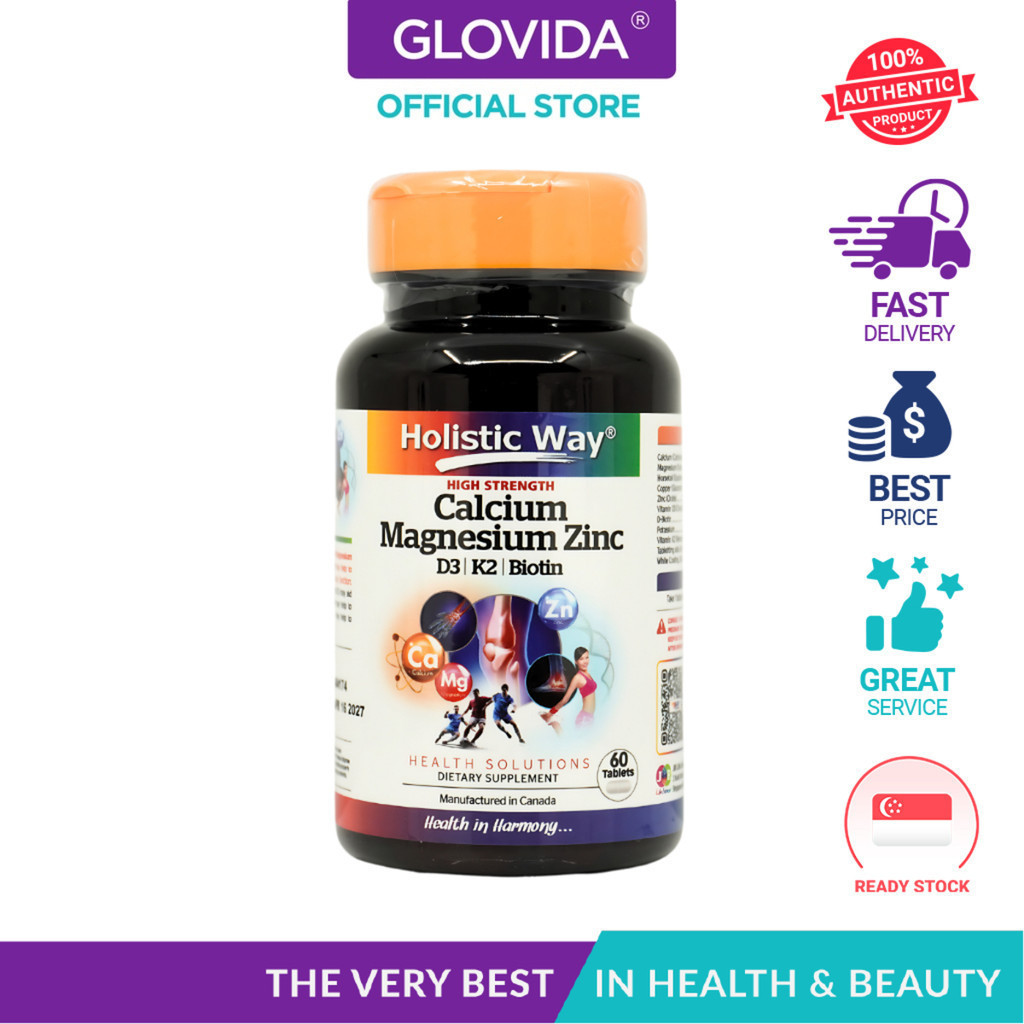 Holistic Way Calcium Magnesium Zinc Tablet 60's | Exp: Sep-2027 ...