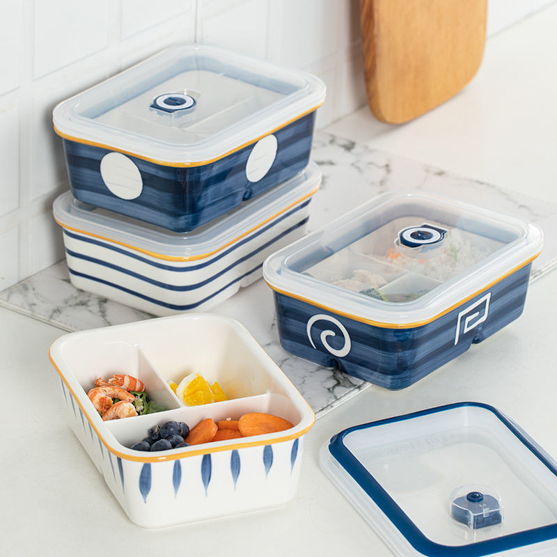 Japanese Style Ceramic Bento Box Thermal Insulation Lunch Box Fresh ...