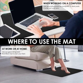 Grounding Mat with Grounding Cord Leather Grounding Pad Nonslip ...