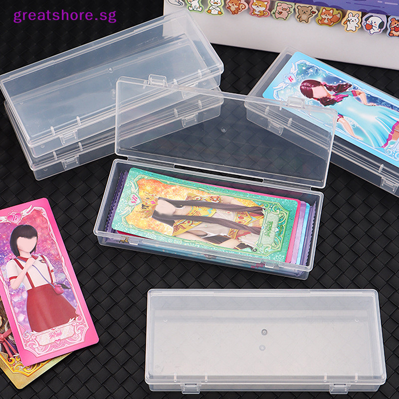 greatshore New Transparent Plastic Storage Box Photocards Small Card ...