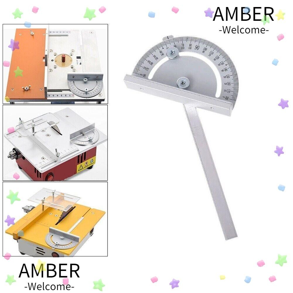 AMBER Table Saw Angle Ruler, DIY T Slot Miter Gauge, Mini Metal Table ...