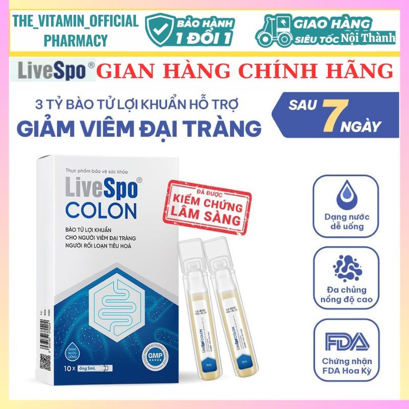 Livespo Colon - Colitis 3 billion probiotic spores, Probiotics for ...