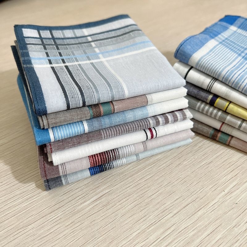 Nostalgic Handkerchief Cotton Men's Pure Cotton Small Square Wedding ...