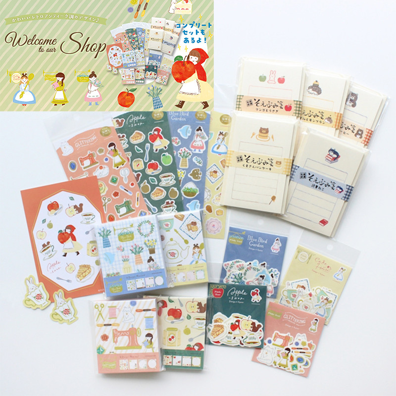 Japan Furukawa Papercraft Sticker Pack Note Girl Alice Cake Workshop ...