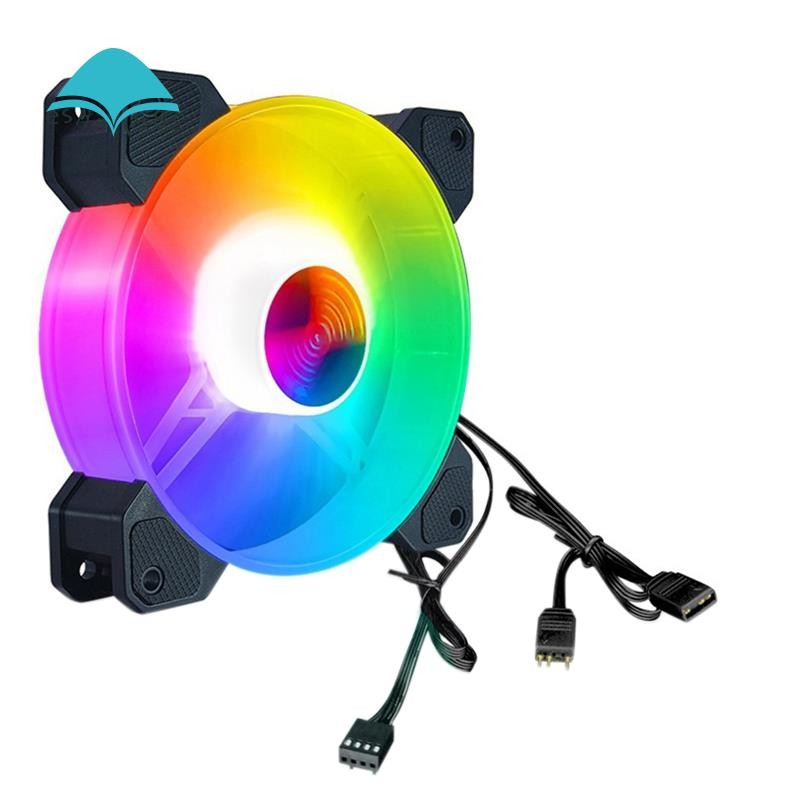 120mm ARGB & PWM Case Fans Temperature Control RGB Motherboard Sync ...