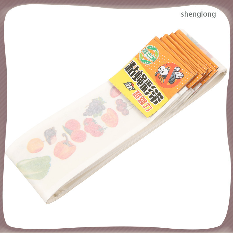 10 Sheets Fly Tape Strips Sticky Traps for Indoors Moth Window Stickers ...