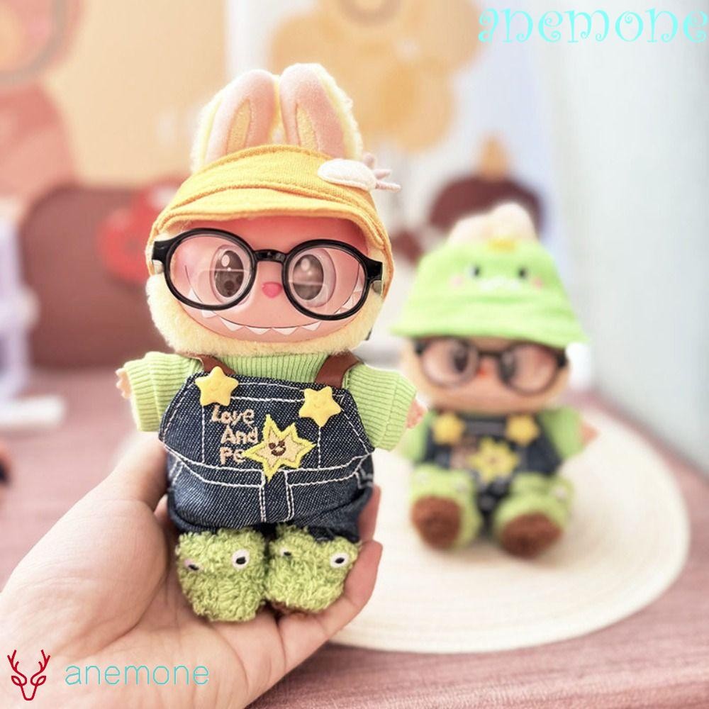 ANEMONE Labubu Doll's Cloth, Frog Scholar Dress Up Crybaby Plush Dolls ...