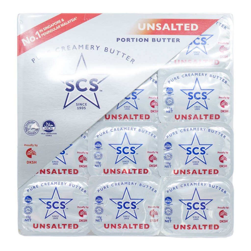 Scs Butter Portion - Unsalted 12sX10g | Shopee Singapore