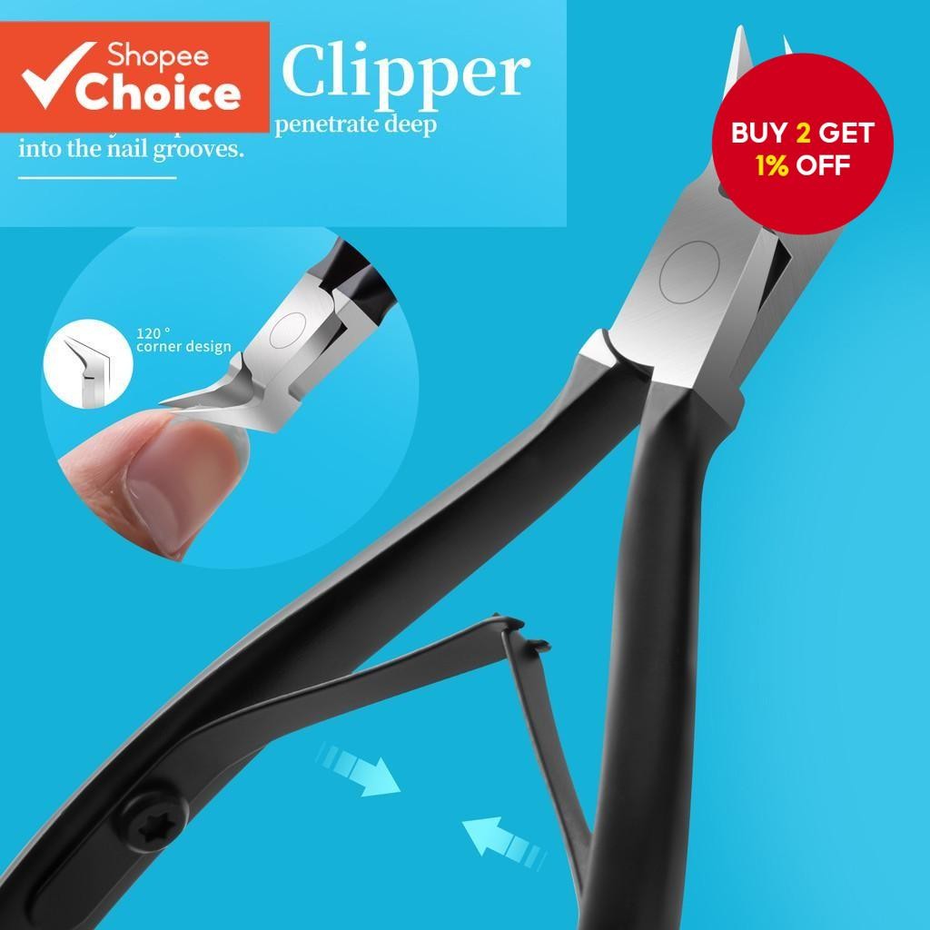 Stainless Steel Nail Clippers Cuticle Scissors for Dead Skin Removal ...