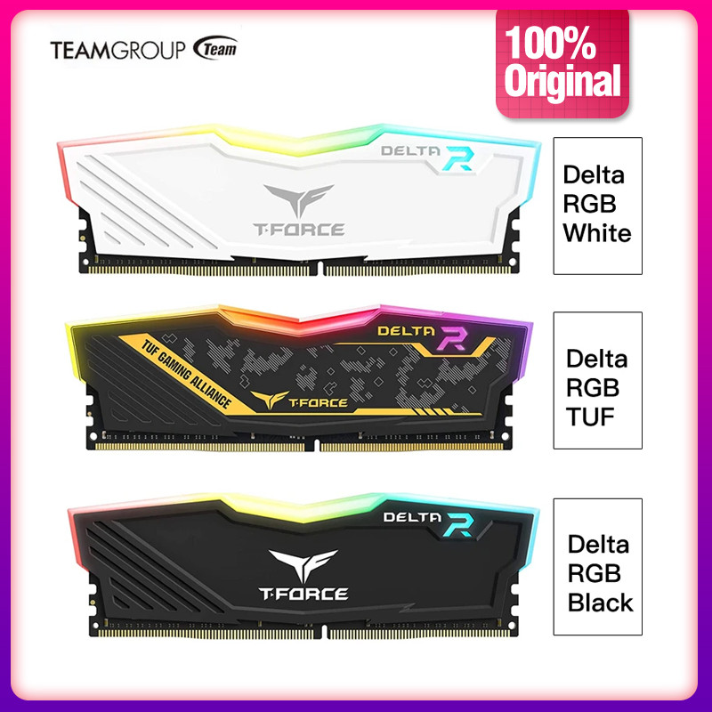 TEAMGROUP T-Force Delta RGB DDR4 8GB 16GB 3200MHz CL16 3600MHz CL18 ...