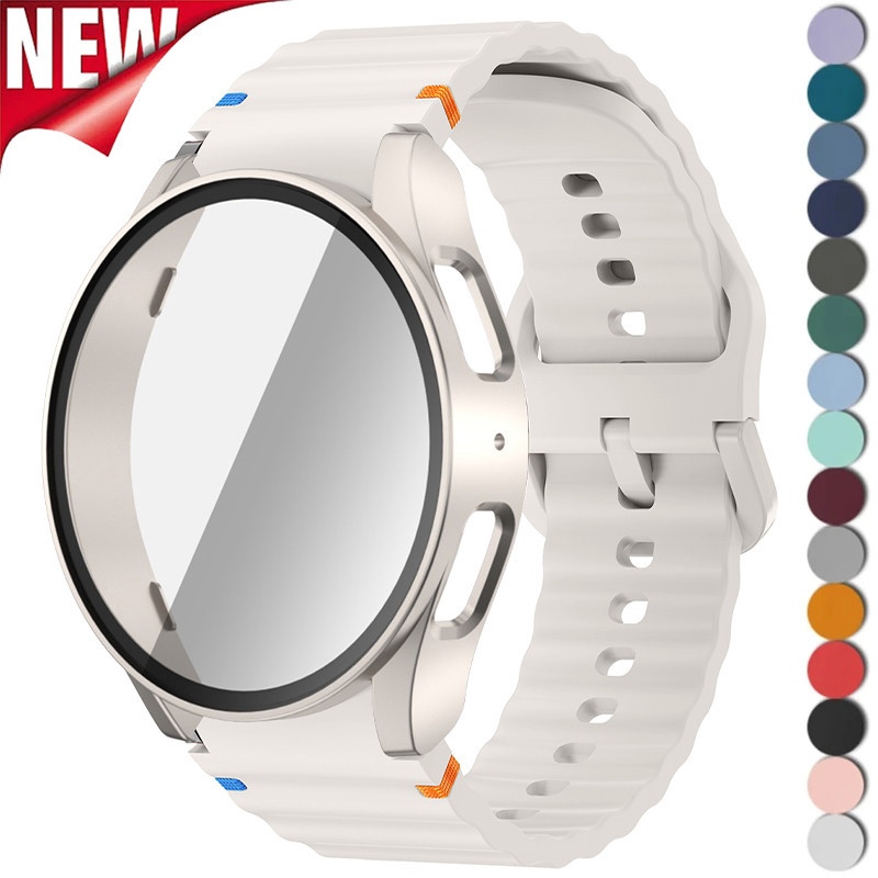 Case+Strap compatible for Samsung Galaxy Watch 7 40mm 44mm Silicone ...