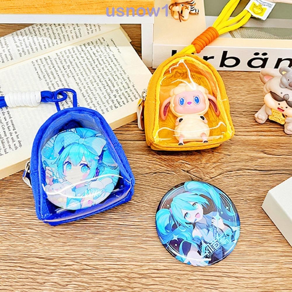 AHOUR1 Labubu Outdoor Doll Bag, Clear Hatsune Miku Labubu Doll Storage ...