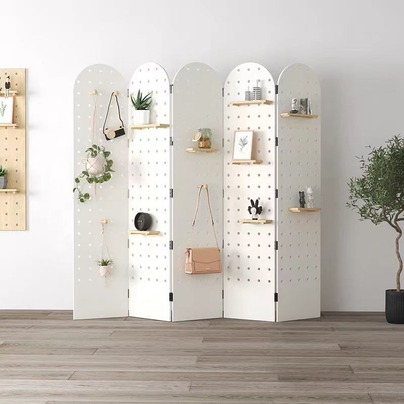 Hallway Living Room Solid Wood Screen Folding Partition Wire-Wrap Board ...