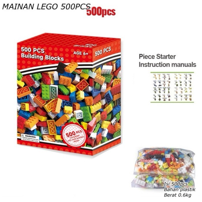 Lego TOYS 500PCS || Building block toy || Bricks BUILD BLOCK PUZZLE ...